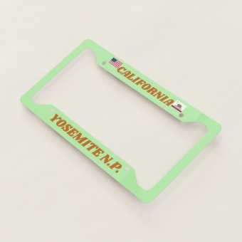 Yosemite National Park License Frame | Zazzle