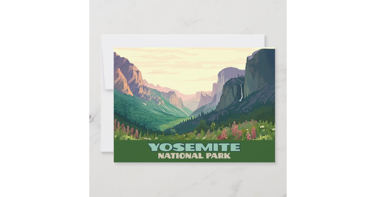 Yosemite National Park Valley Half Dome Invitation | Zazzle