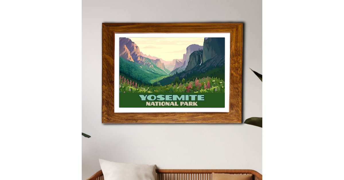 Yosemite National Park Valley Half Dome Poster | Zazzle