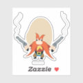 Yosemite Sam Back Off Sticker | Zazzle
