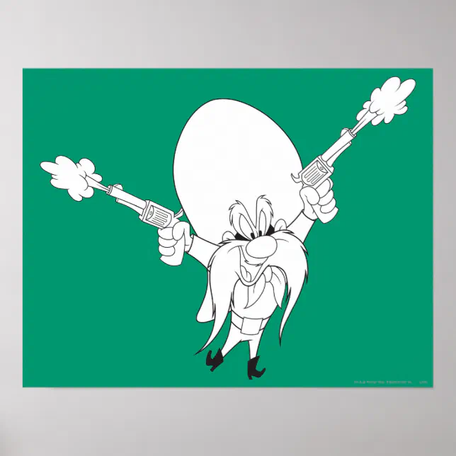 Yosemite Sam Guns Blazing Poster | Zazzle