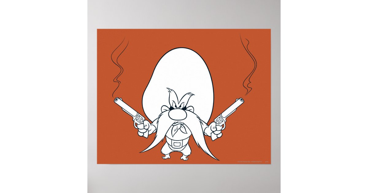 Yosemite Sam Smoking Guns Poster Zazzle