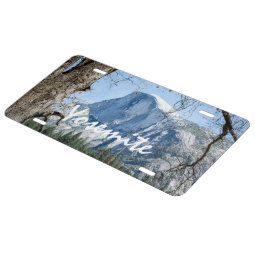 Yosemite text Photo of Yosemite's Half Dome License Plate | Zazzle