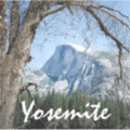 Yosemite's Half Dome Custom-Cut Vinyl Sticker | Zazzle