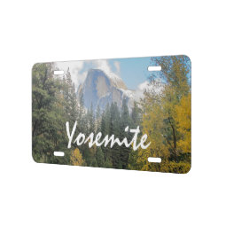 Yosemite's Half Dome License Plate | Zazzle