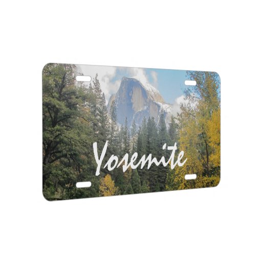 Yosemite's Half Dome License Plate | Zazzle