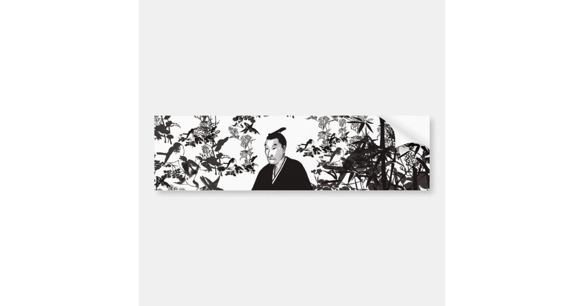 Yoshida Shoin and Birds Bumper Sticker | Zazzle