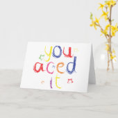 You aced it Congratulations Card | Zazzle