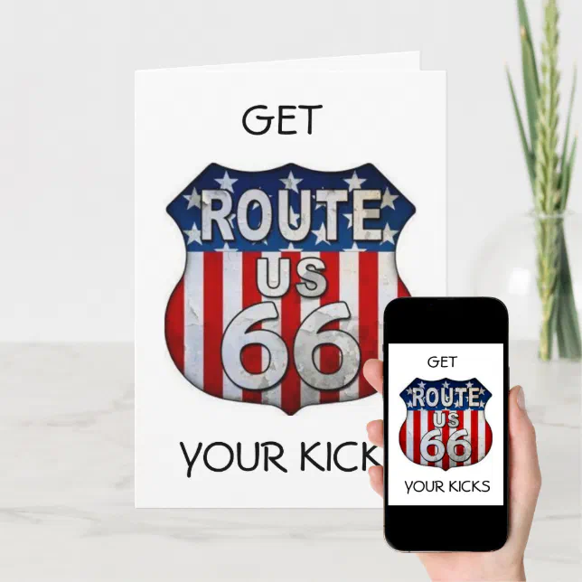 **YOU ALWAYS GET YOUR KICKS** UNIQUE BIRTHDAY CARD | Zazzle