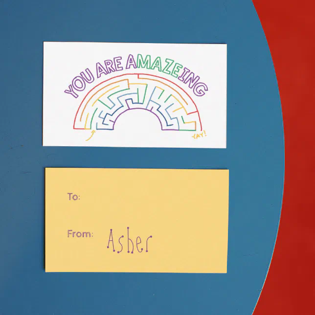 You Are A-Maze-Ing Valentine Note Card | Zazzle