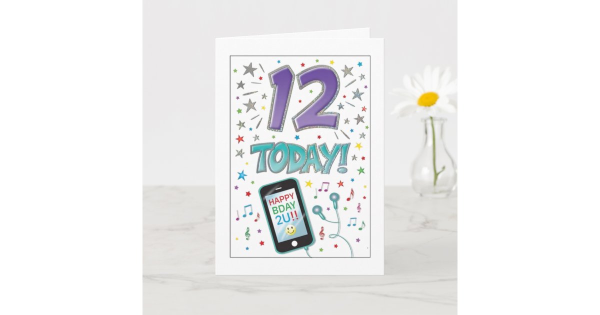 YOU ARE A "PRE-TEEN" AND "12 YEARS OLD" CARD | Zazzle