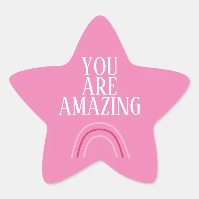You Are Amazing Classic Round Sticker | Zazzle