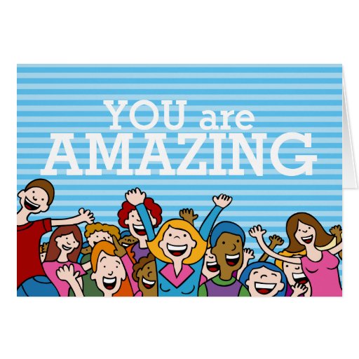 You are amazing teamwork Greeting Card | Zazzle