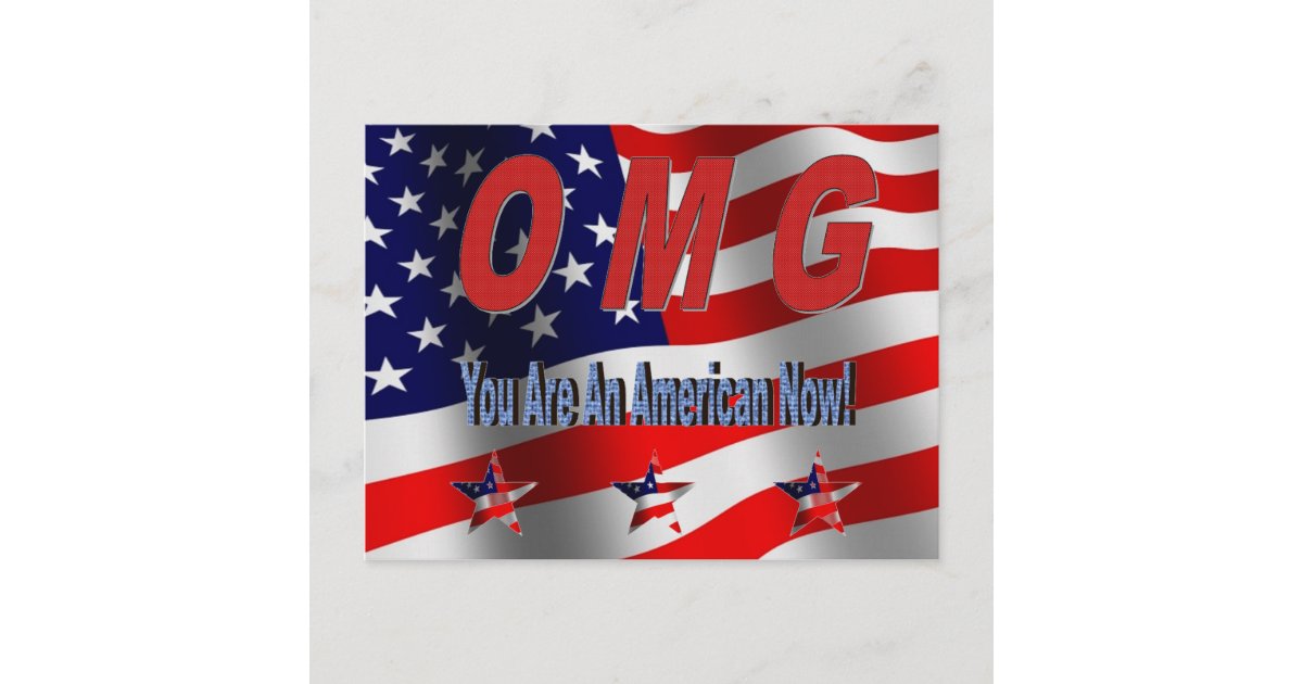 You are an American Congratulations Postcard | Zazzle