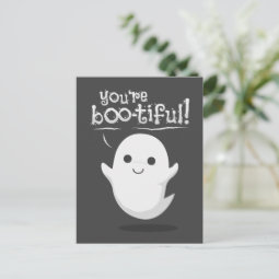 You are bootiful ghost postcard | Zazzle