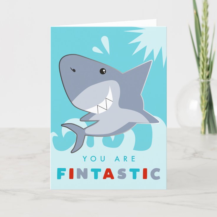 You Are Fintastic Shark Thank You Card | Zazzle