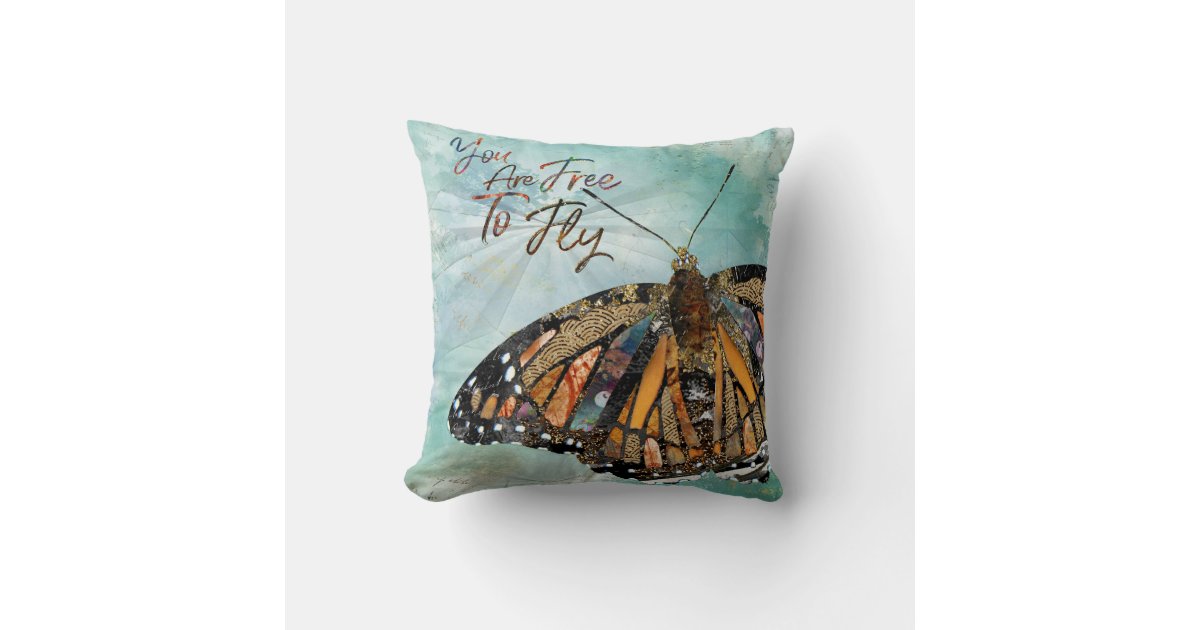 You Are Free To Fly Pillow | Zazzle