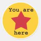 Yellow Star, You are a star - Star Stickers | Zazzle.com