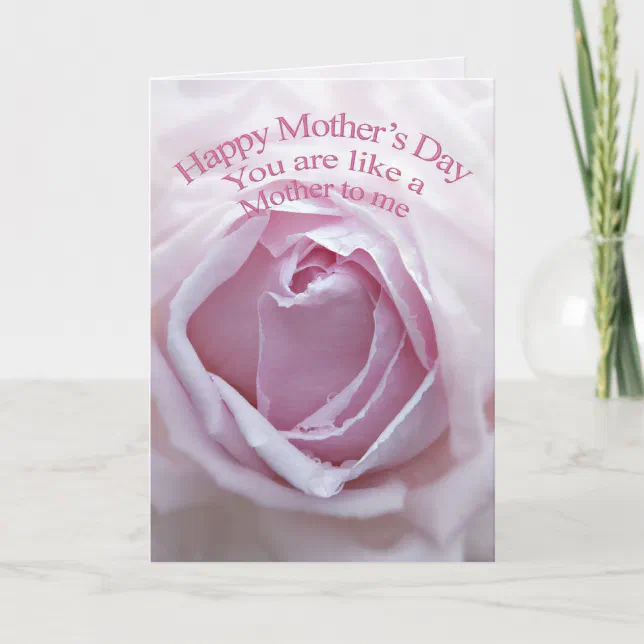 You are like a mother to me, Mother's day card | Zazzle