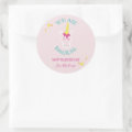You Are Magical Unicorn Valentines Day Classic Round Sticker | Zazzle