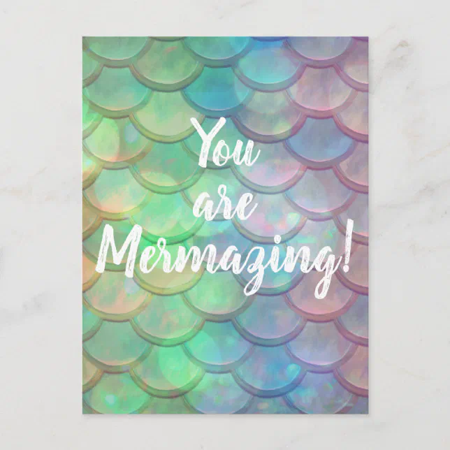 You are Mermazing Postcard | Zazzle