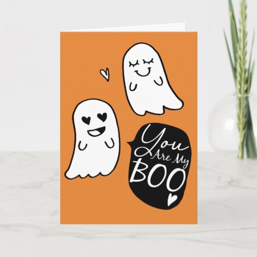 You Are My BOO! | Cute Halloween Pun Card | Zazzle