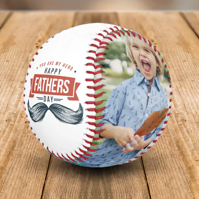 You Are My Hero Happy Father's Day Photo | Baseball | Zazzle