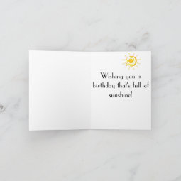 You Are My Sunshine Birthday Card | Zazzle