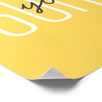 You Are My Sunshine Quote Bright Yellow Decorative Poster | Zazzle