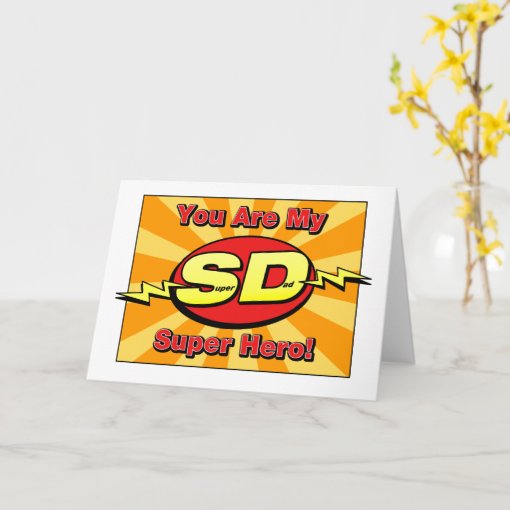 You Are My Super Hero Father's Day Card | Zazzle