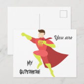 You are my superhero postcard | Zazzle