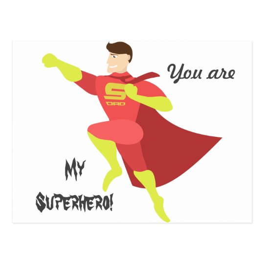 You are my superhero postcard | Zazzle.com