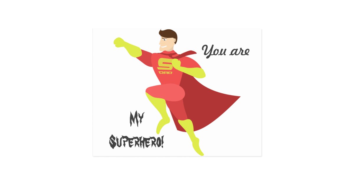 You are my superhero postcard | Zazzle.com