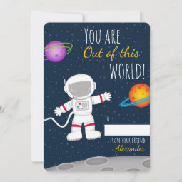 You Are Out of This World Valentines Classroom | Zazzle