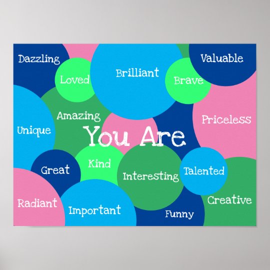 You Are Poster | Zazzle.com