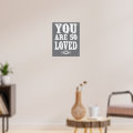 You Are So Loved Poster Nursery Wall Print | Zazzle