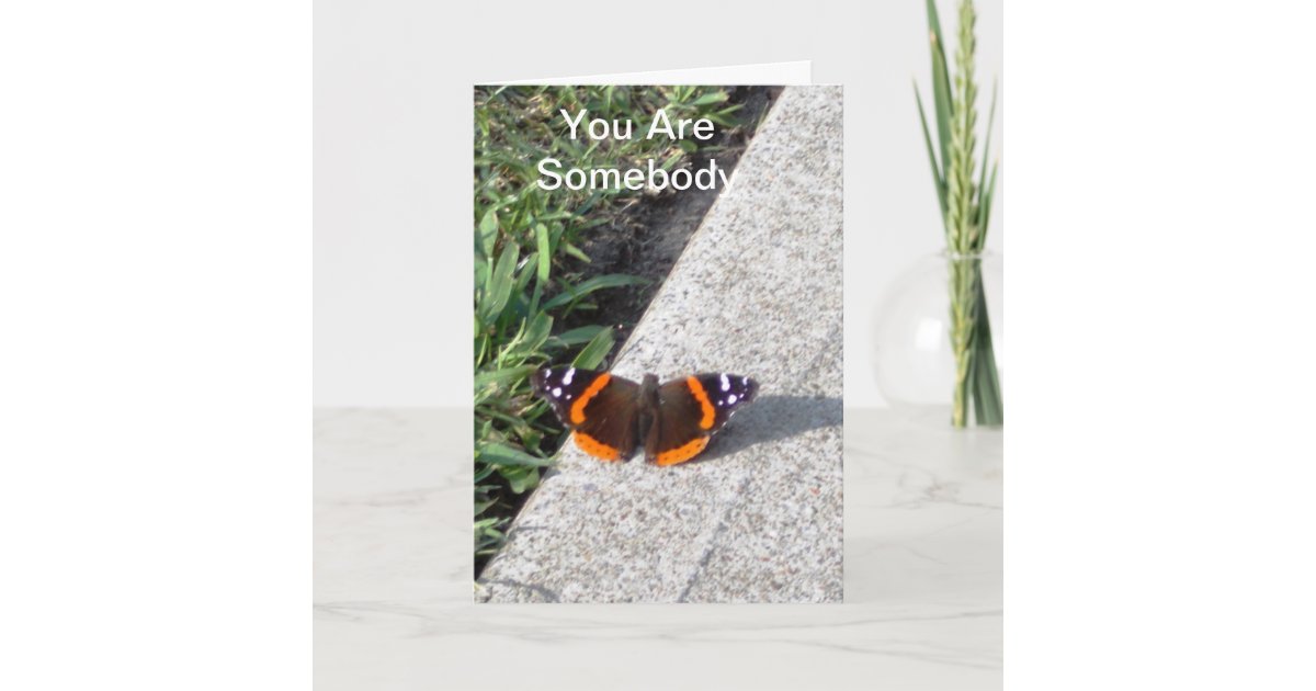You Are Somebody Poem Card | Zazzle
