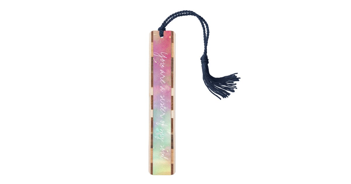 "You are the sister of my soul" bookmark | Zazzle
