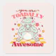 "You Are Toadally Awesome" | Cute Frog Pun Square Sticker | Zazzle