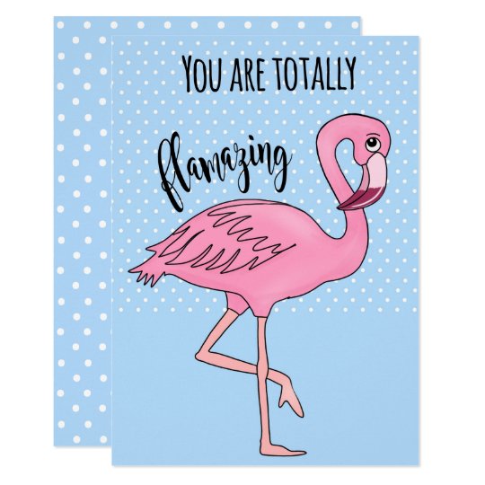 You are totally flamazing, flamingo gift voucher invitation | Zazzle.com