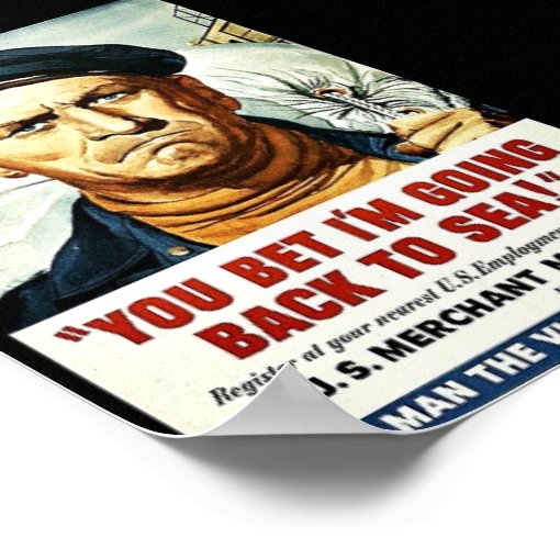 You Bet I'm Going Back To Sea! Poster | Zazzle