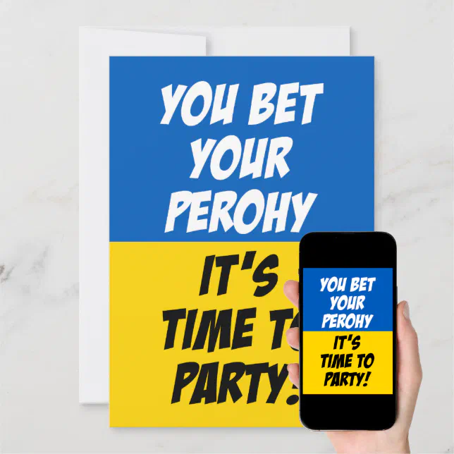 You Bet Your Perohy Party Ukrainian Family Reunion Invitation | Zazzle
