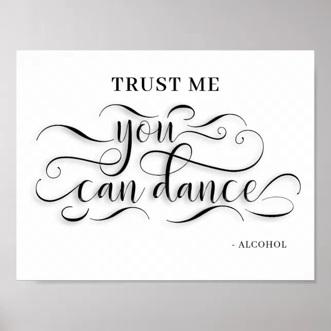 You Can Dance Wedding Dance Floor Sign | Zazzle