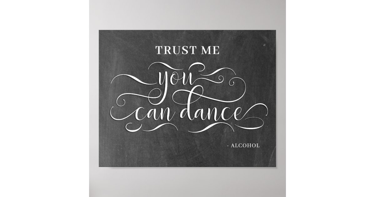 You Can Dance Wedding Dance Floor Sign | Zazzle