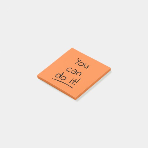 You Can Do It Motivational Positive Post-it Notes | Zazzle