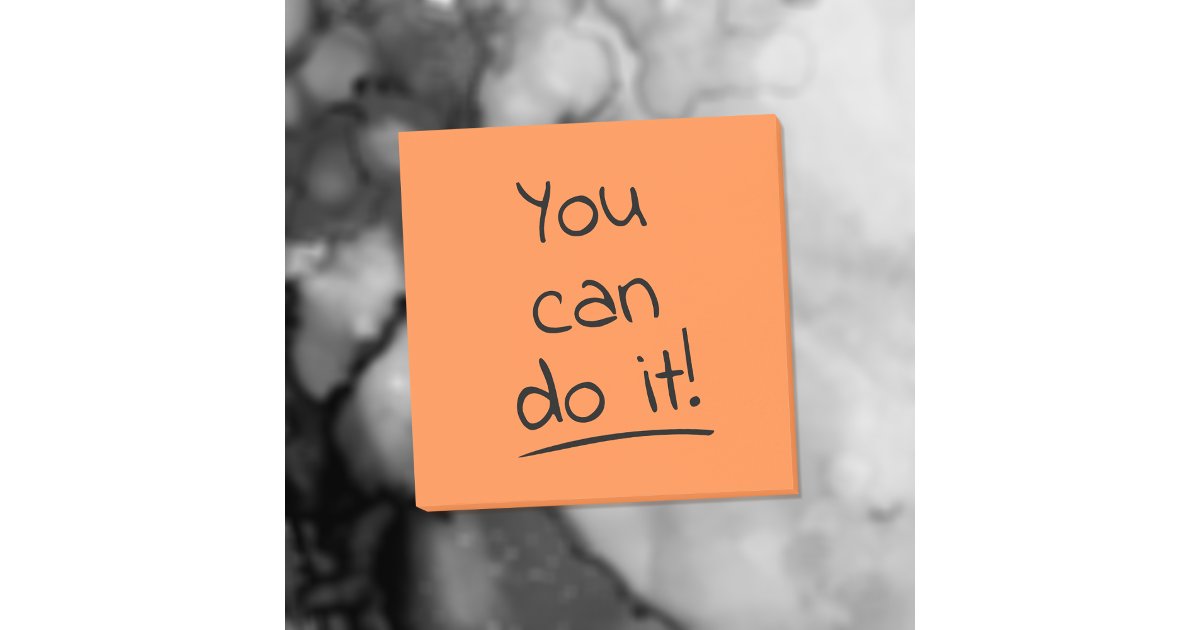 You Can Do It Motivational Positive Post-it Notes | Zazzle