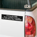 You Can Keep Your Change Bumper Sticker | Zazzle
