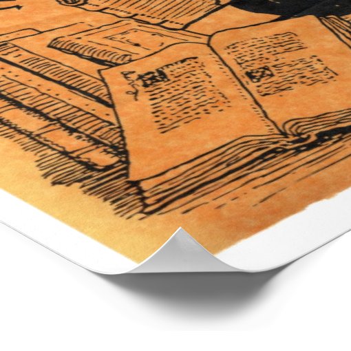 You Can Never Have Too Many Books Cat Poster | Zazzle