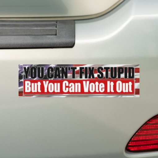 You Can't Fix Stupid Sticker | Zazzle