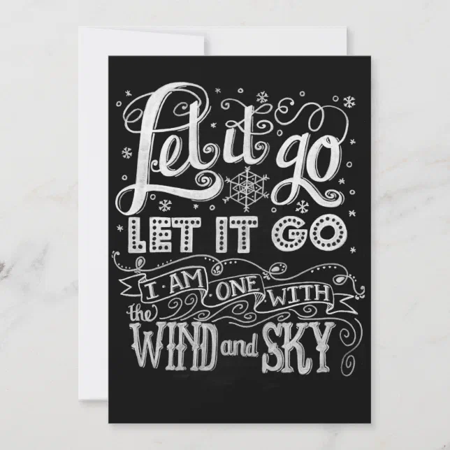 YOU Design! Let it Go Artwork Frozen Invitation | Zazzle